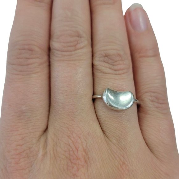 Tiffany & Co | Jewelry | Tiffany Co Sterling Silver Bean Ring 28 | Poshmark